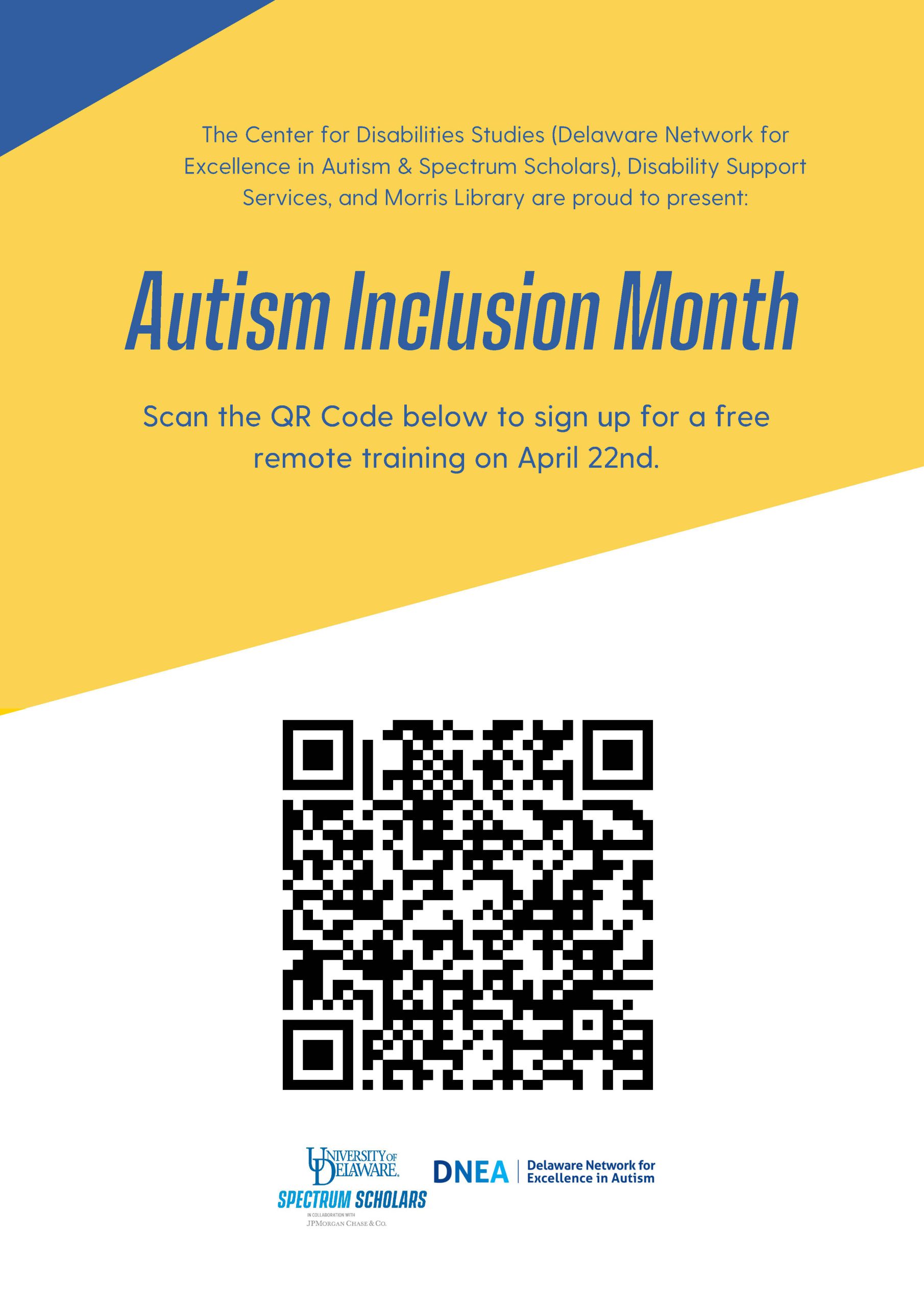 Autism Inclusion Month Training - Delaware Network for Excellence in Autism