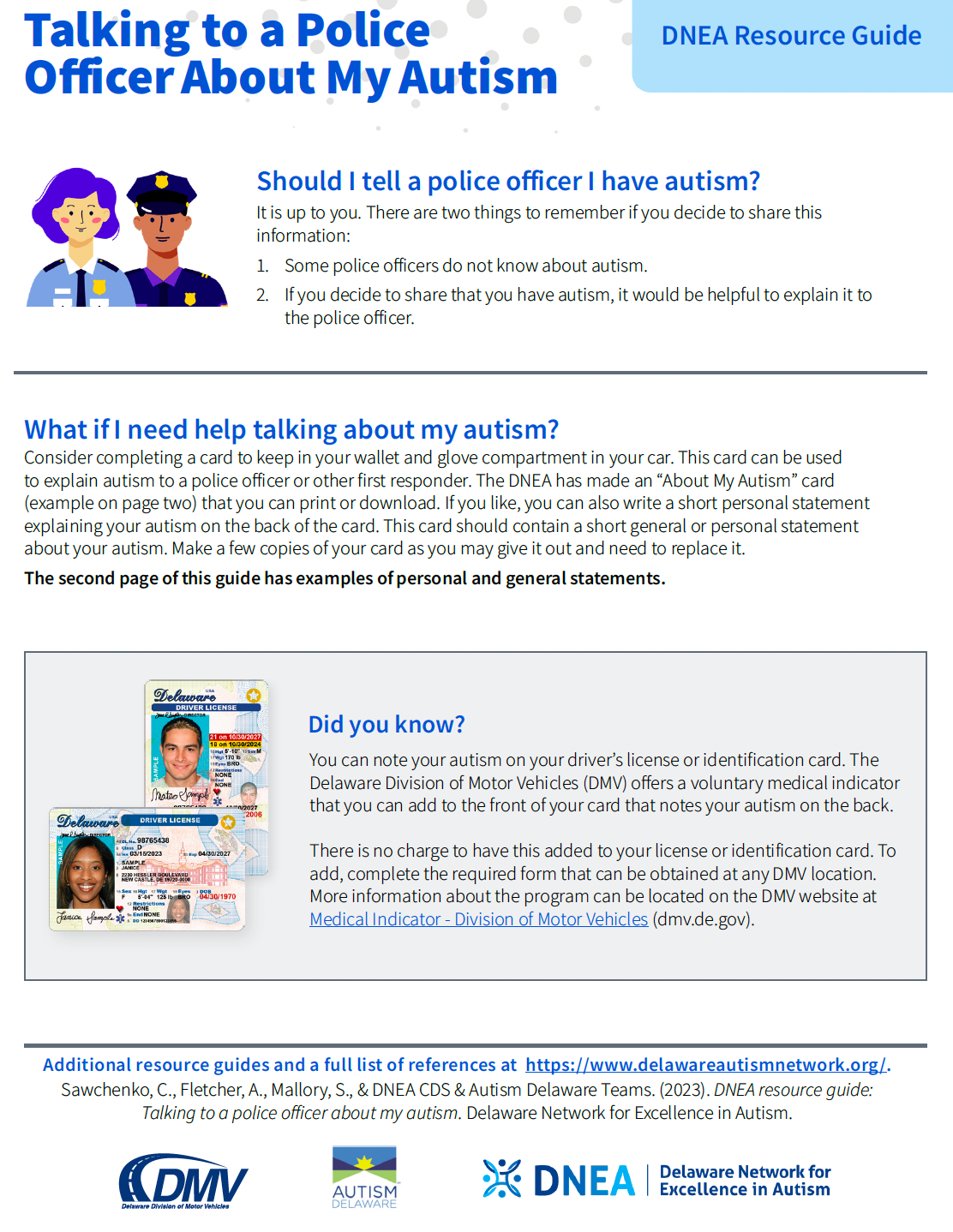 First Responders - Delaware Network for Excellence in Autism First Responders - Delaware Network for Excellence in Autism