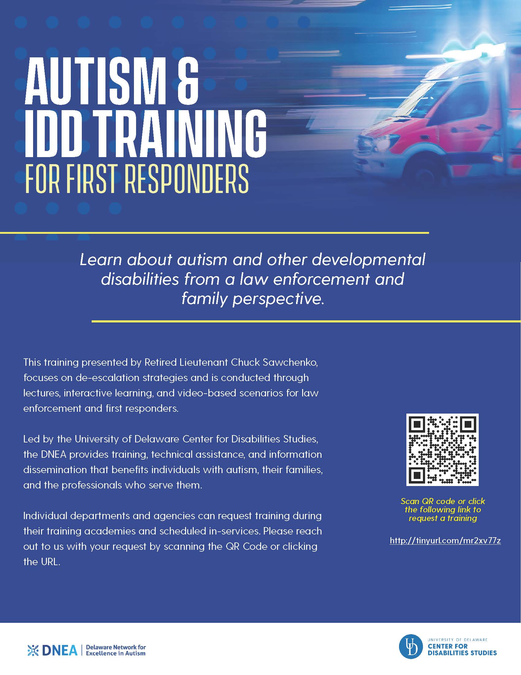 Autism and IDD Training for First Responders - Delaware Network for ...